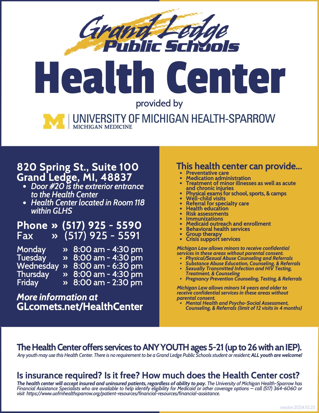 Health Center - Grand Ledge Public Schools