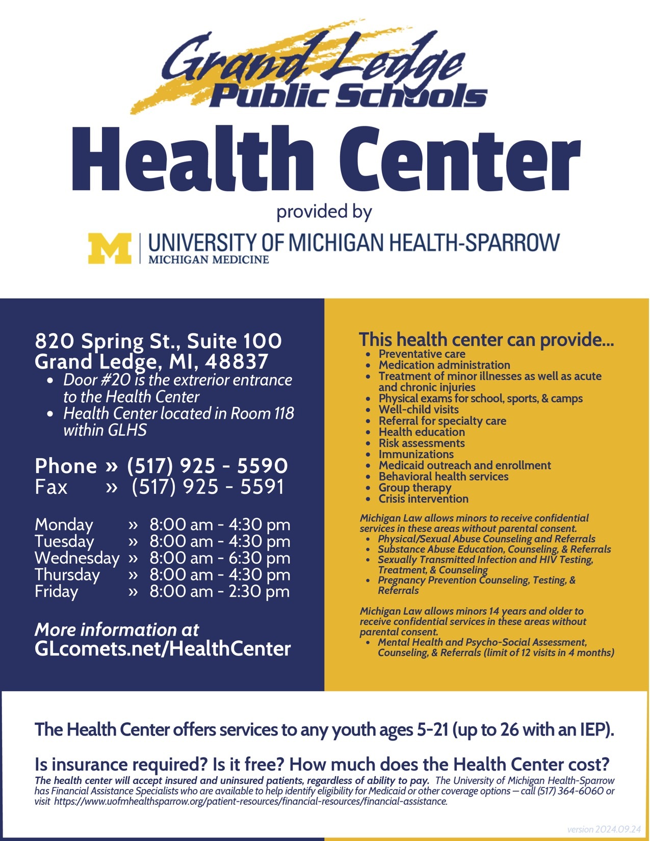 Health Center - Grand Ledge Public Schools